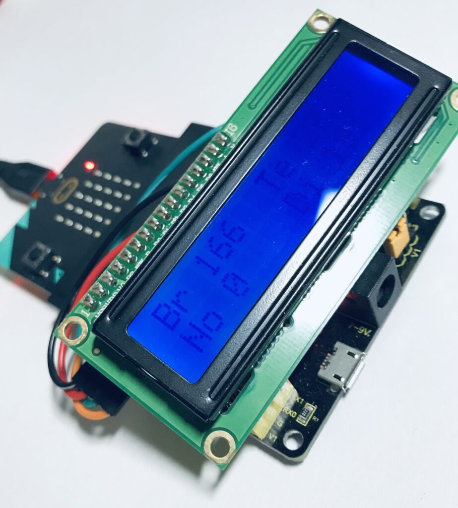 【micro:bit v2】 1602A+LCD ディスプレイモジュールを使う - えむ笑会