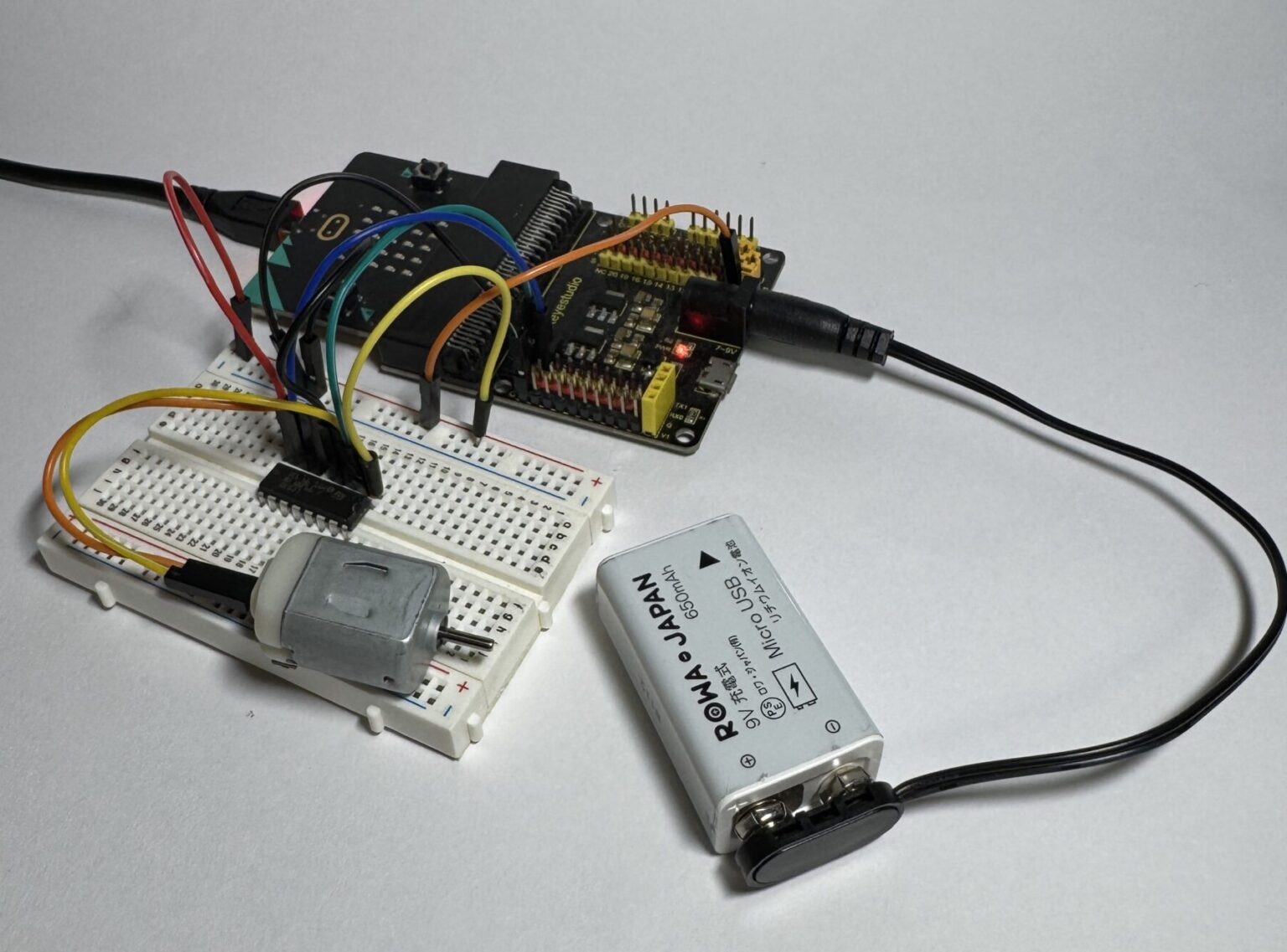 【micro:bit v2】 DCモータ L293D - えむ笑会